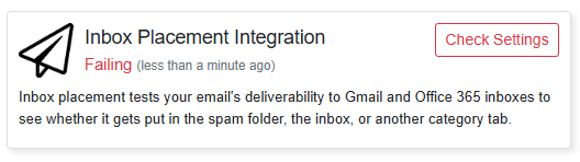 Inbox Placement Integration